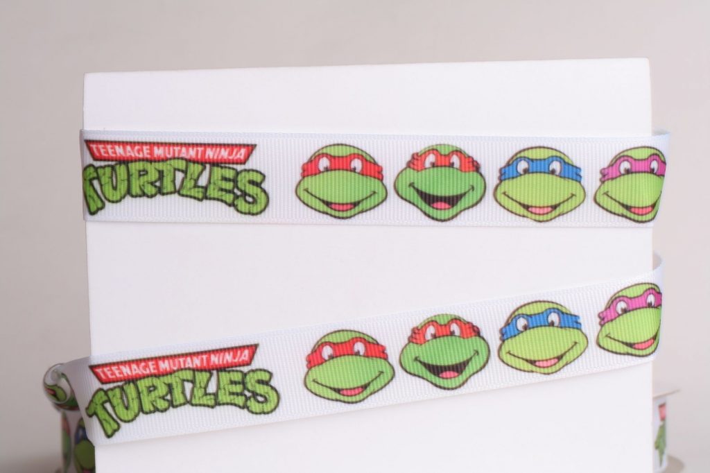 Ninja Turtle Head 7/8" Grosgrain Ribbon - Ribbon Plus