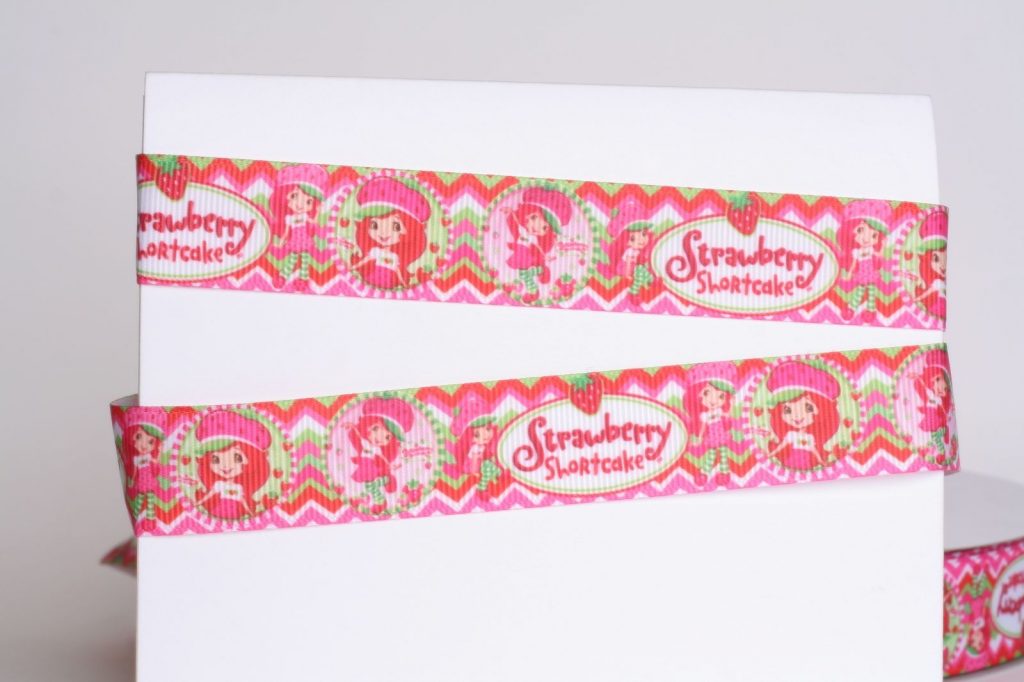 Strawberry Shortcake Girl 7/8" Grosgrain Ribbon - Ribbon Plus
