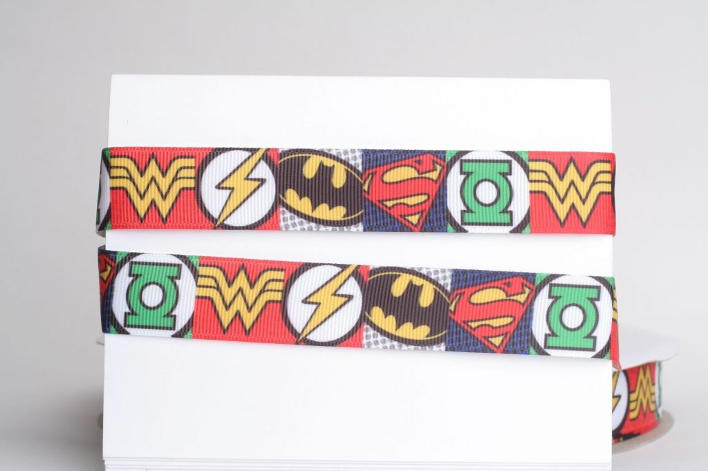 Super Hero Theme 7/8" Grosgrain Ribbon - Ribbon Plus