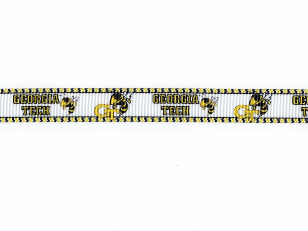 Georgia Institute Of Technology Georgia Tech Gt 7/8" Grosgrain Ribbon ...