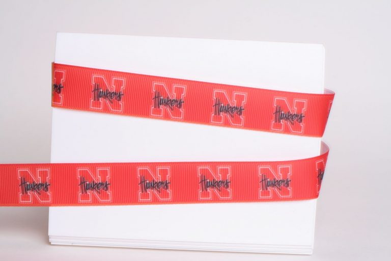 University of Nebraska Cornhuskers 7/8" Grosgrain Ribbon - Ribbon Plus
