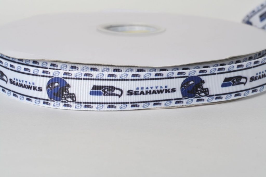 Seattle Seahawks 7/8" Grosgrain Ribbon - Ribbon Plus