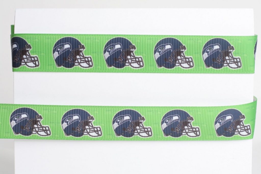 Seattle Seahawks 7/8" Grosgrain Ribbon - Ribbon Plus