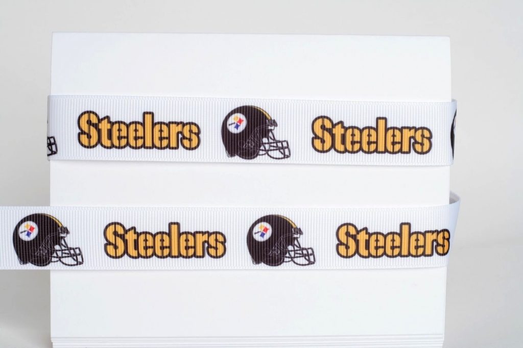 Pittsburgh Steelers 7/8" Grosgrain Ribbon - Ribbon Plus