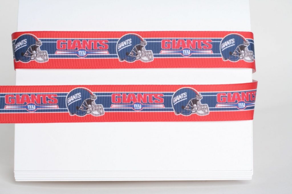 New York Giants 7/8" Grosgrain Ribbon - Ribbon Plus