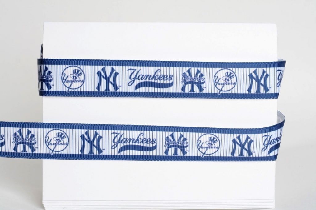New York Yankees 7/8" Grosgrain Ribbon - Ribbon Plus