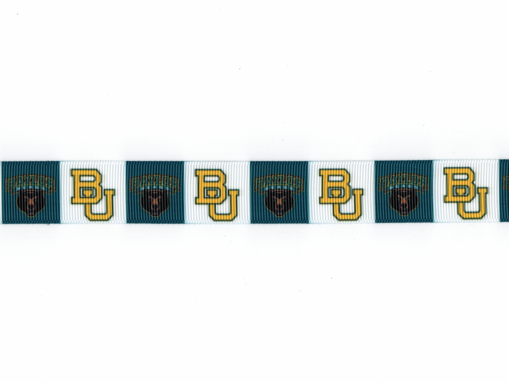 Baylor University Bears 7/8" Grosgrain Ribbon - Ribbon Plus