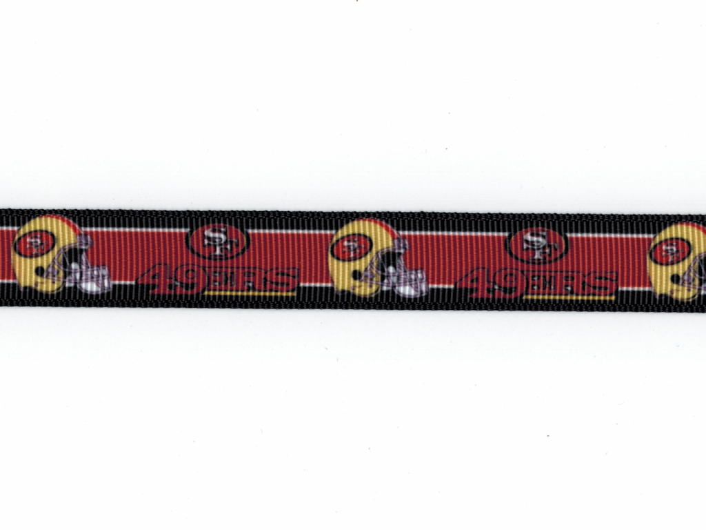 San Francisco 49ers 5/8" Grosgrain Ribbon - Ribbon Plus