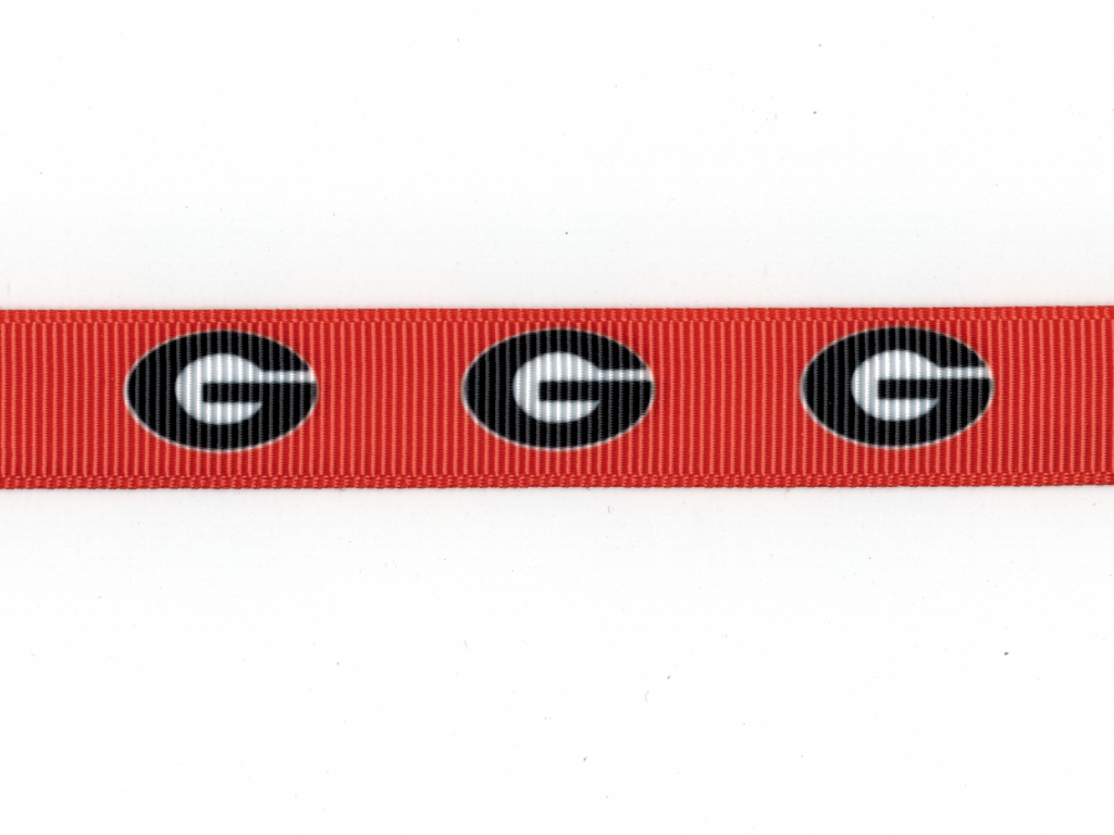 University of Georgia Bulldogs 5/8" Grosgrain Ribbon - Ribbon Plus