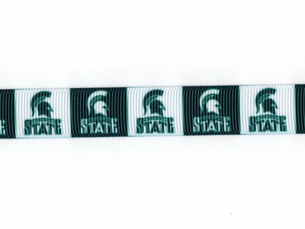 MSU Michigan State University Spartans 5/8" Grosgrain Ribbon - Ribbon Plus