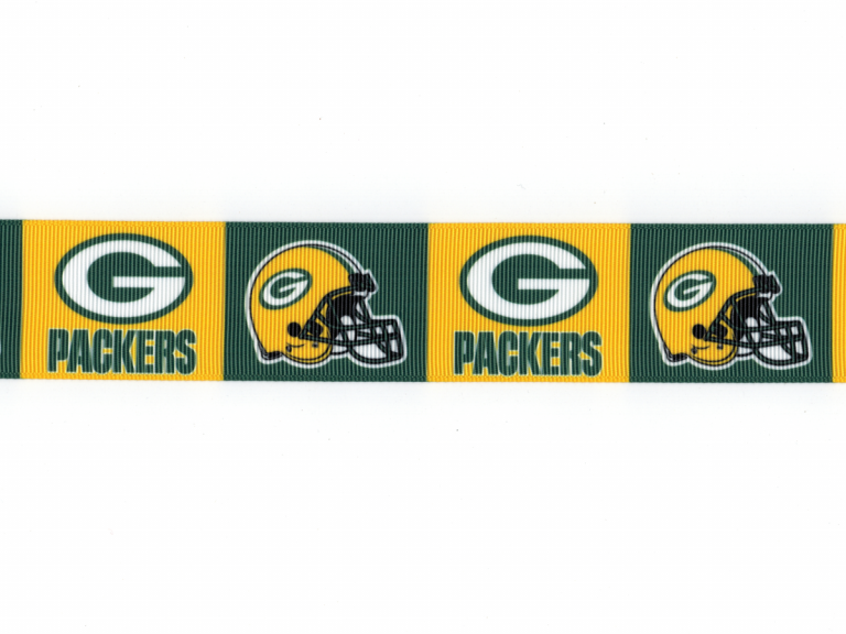 Green Bay Packers 1.5" Grosgrain Ribbon - Ribbon Plus