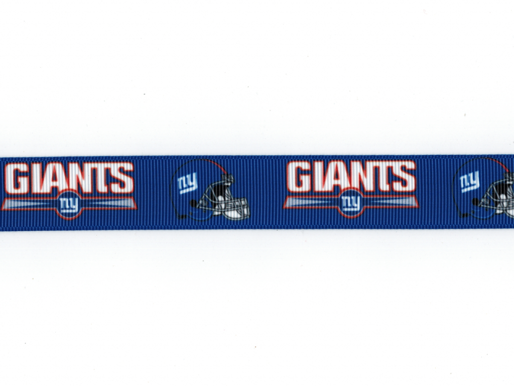 New York Giants 7/8" Grosgrain Ribbon - Ribbon Plus