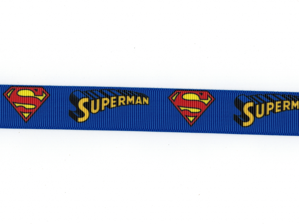 Super Hero Superman 7/8" Grosgrain Ribbon - Ribbon Plus